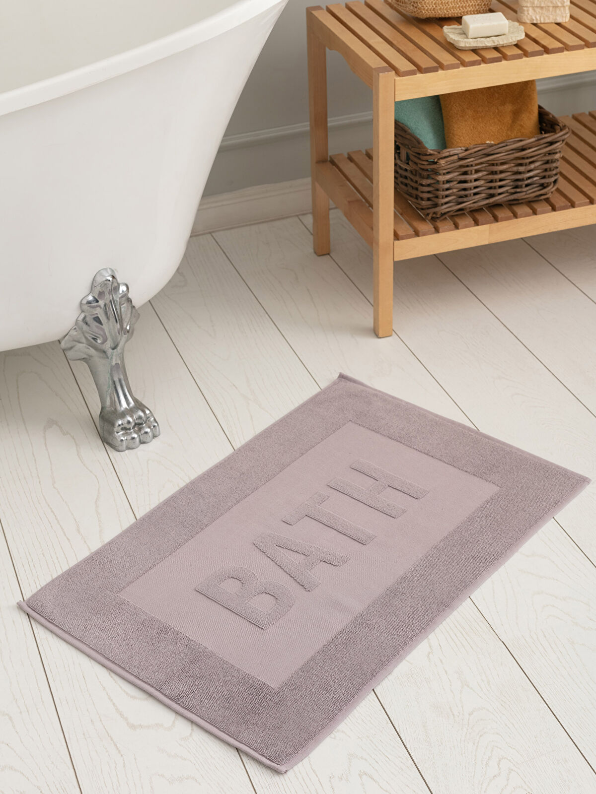 Yazı Desenli Banyo Paspası 50x70 Cm