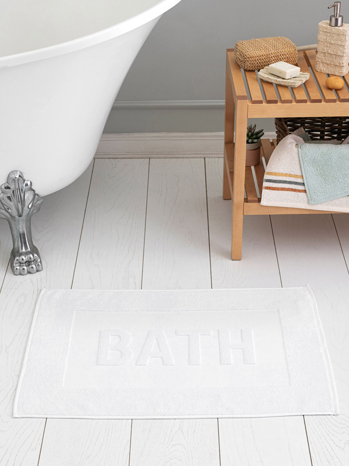 Yazı Desenli Banyo Paspası 50x70 Cm