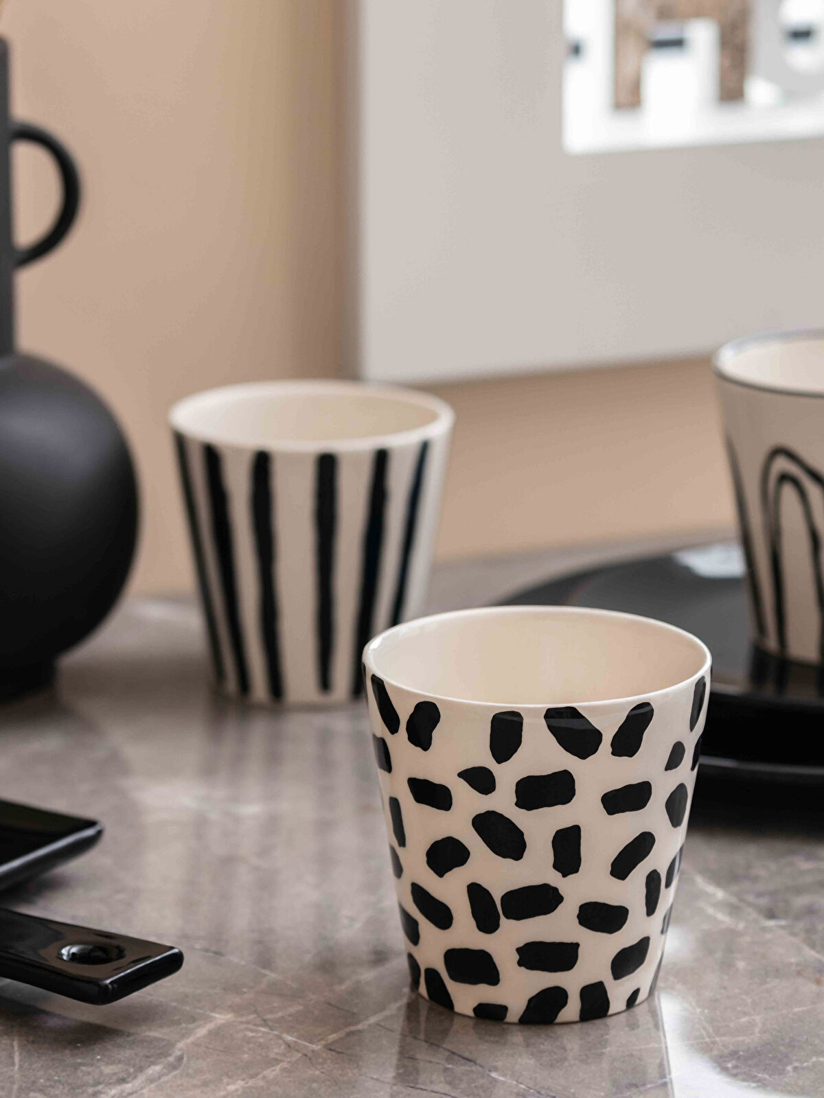 Baskılı Seramik Kupa Bardak 9x9 Cm