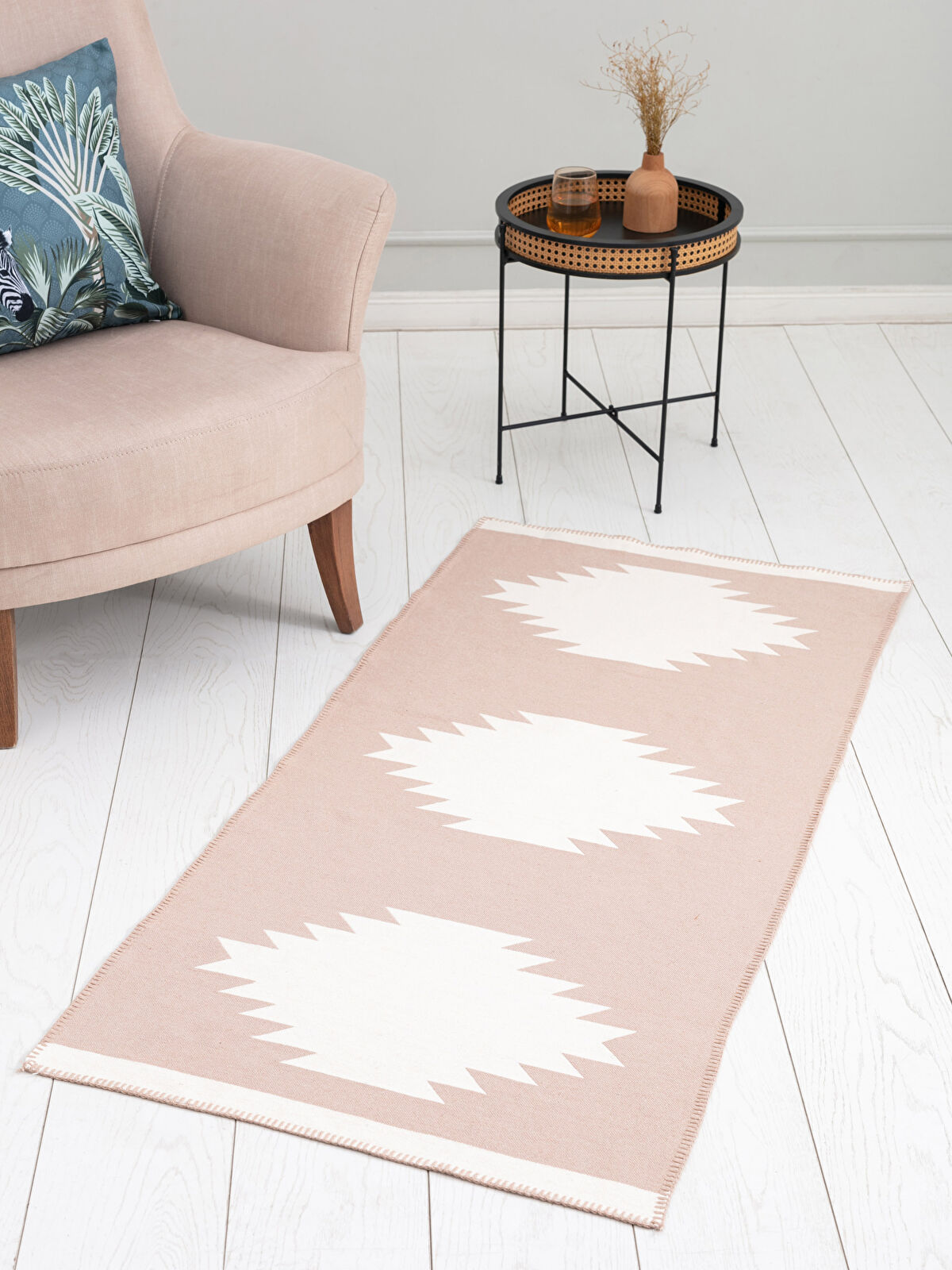 Çift Taraflı Desenli Halı 70x140 Cm