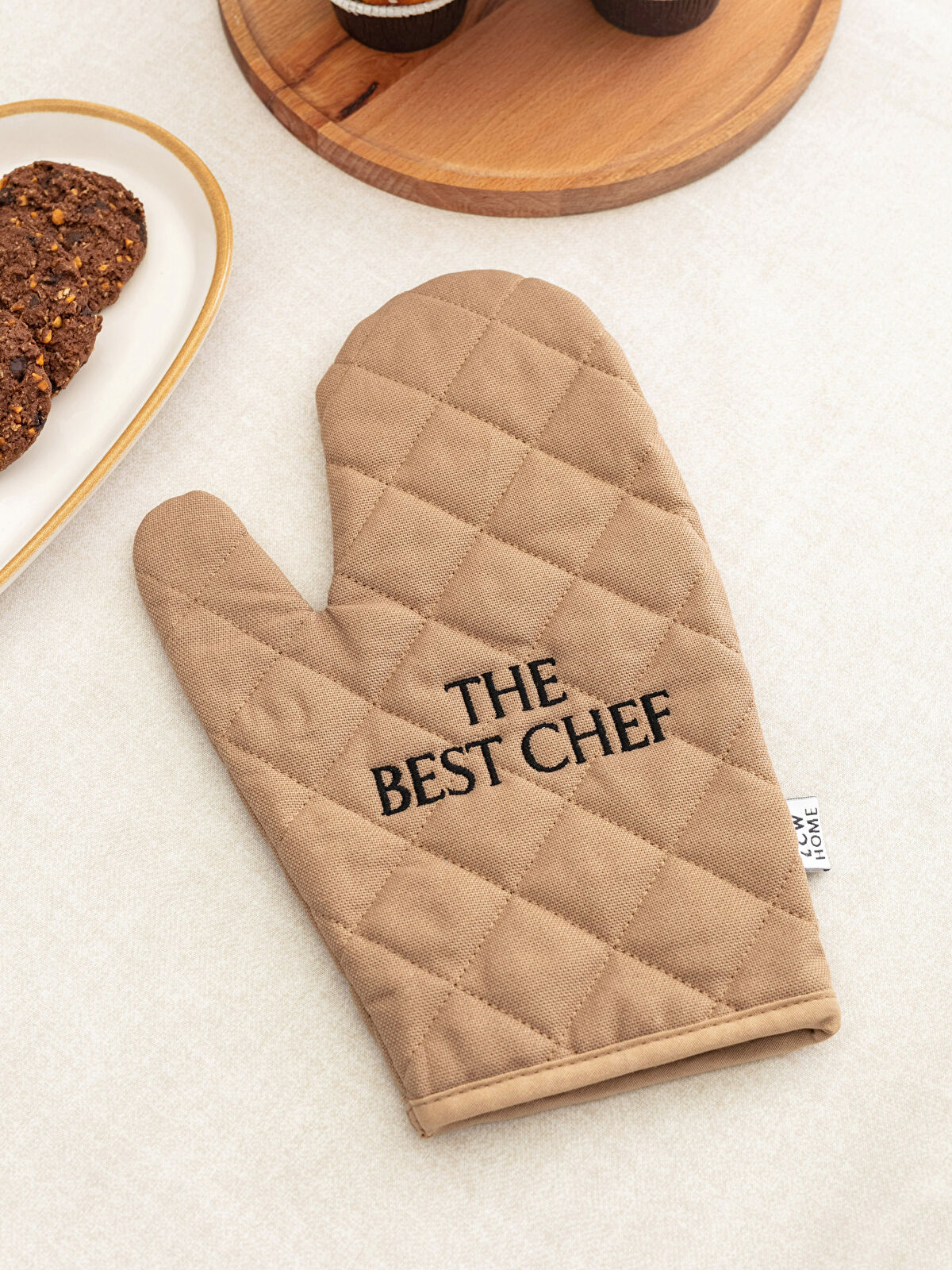 Yazı Nakışlı Fırın Eldiveni