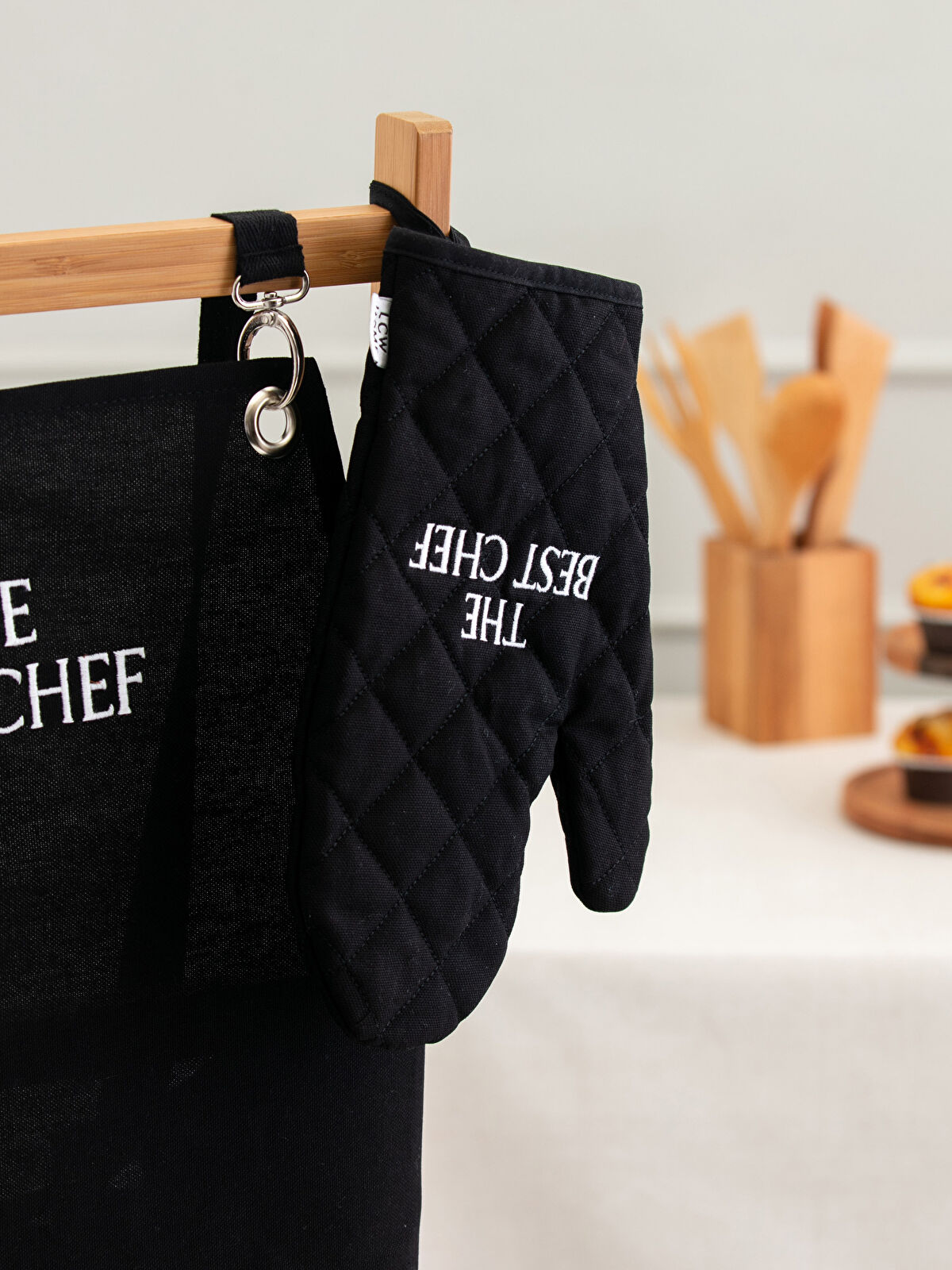 Yazı Nakışlı Fırın Eldiveni