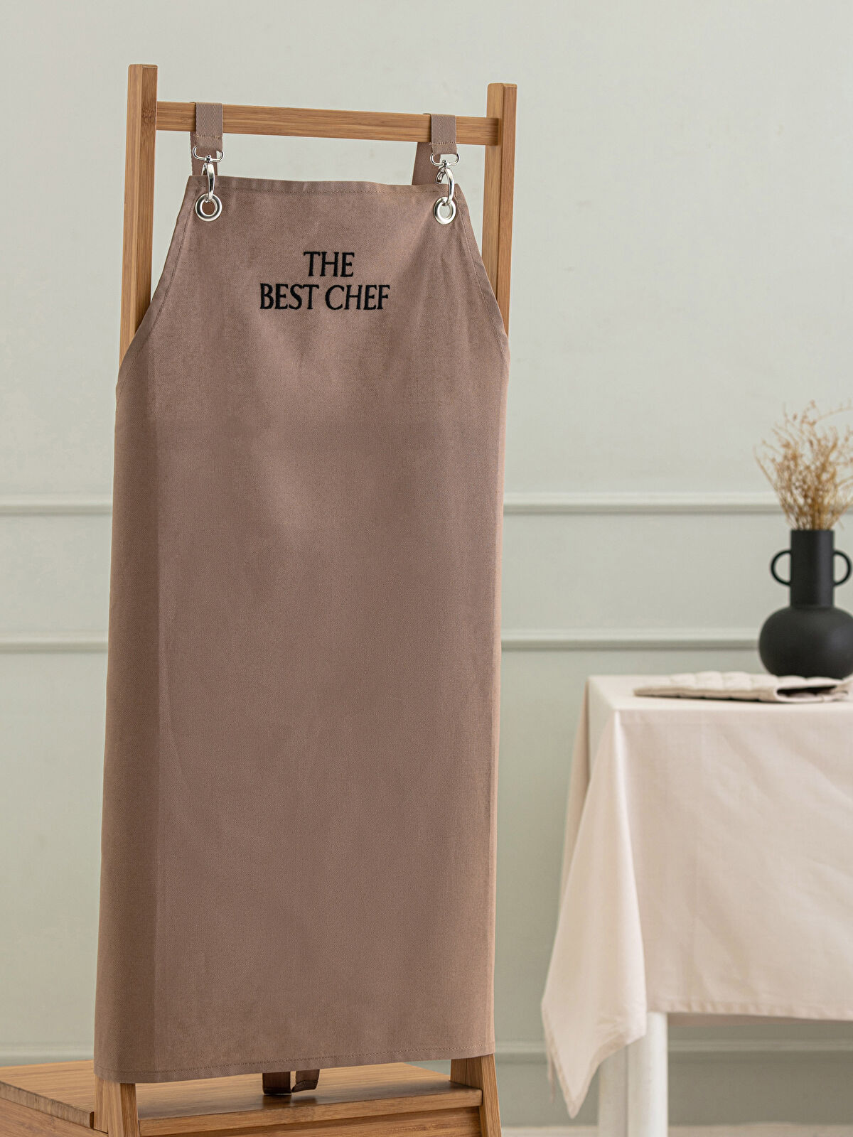 Yazı Nakışlı Mutfak Önlüğü