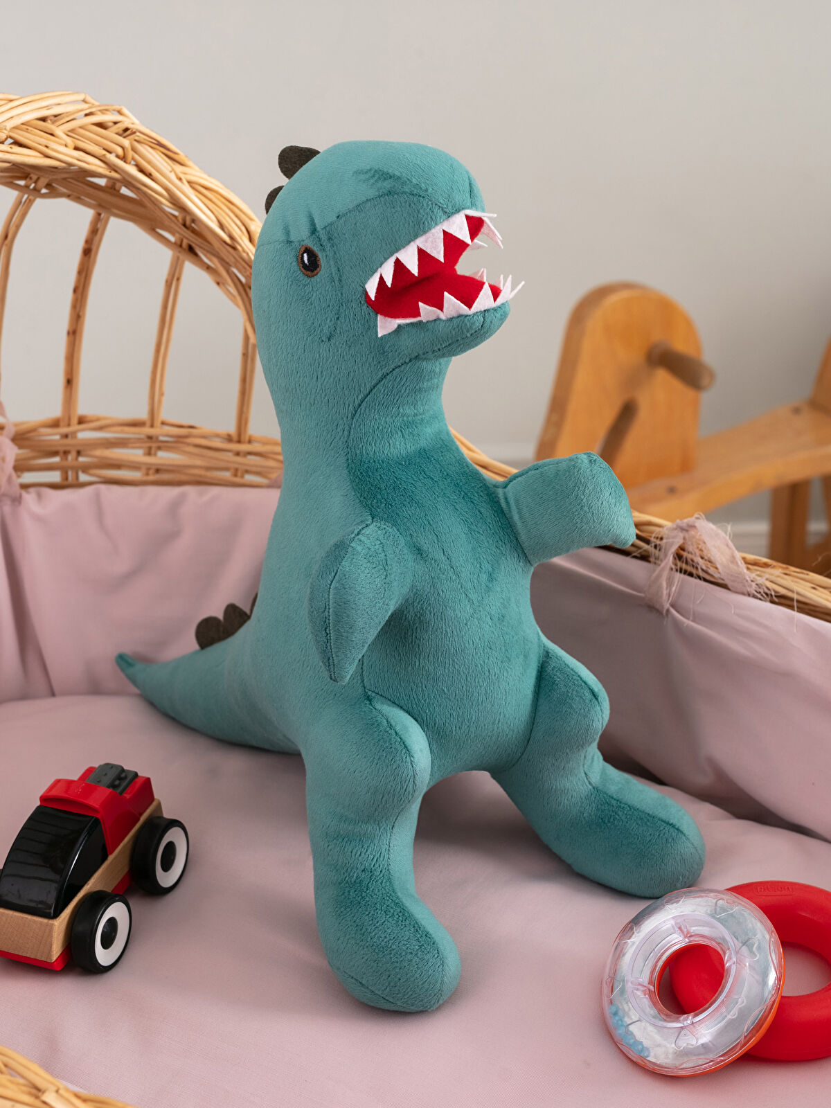 Yumuşak Dokulu Dolgulu Dinozor Bebek Kırlent 33 Cm Yumuşak Dokulu Dolgulu Dinozor Bebek Kırlent 33 Cm