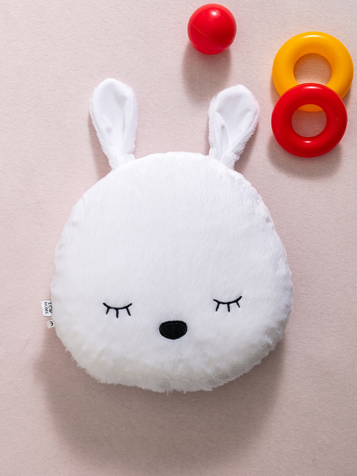 Pelüş Dolgulu Tavşan Bebek Kırlent 35 Cm