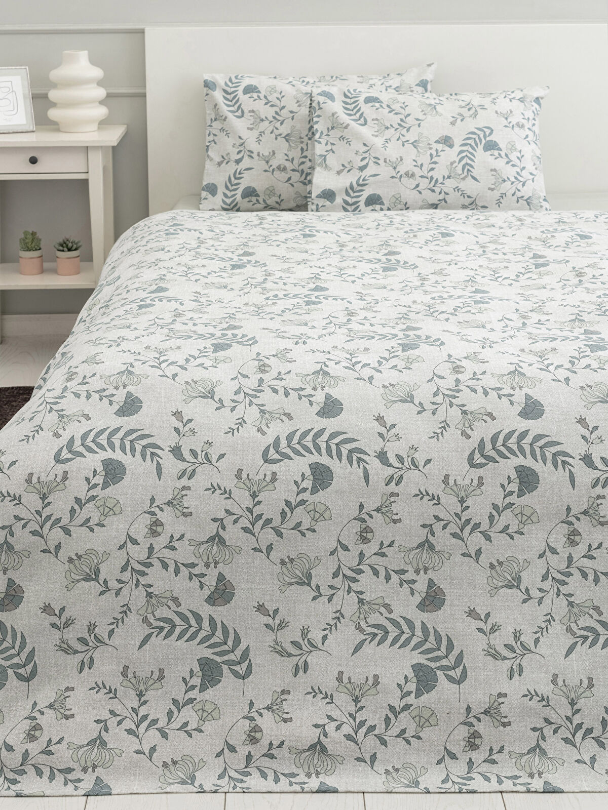 Çift Kişilik Pamuklu Desenli Pike Takımı