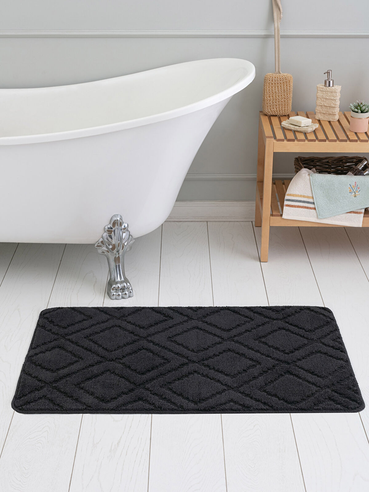 Desenli Banyo Paspası 60x100 Cm