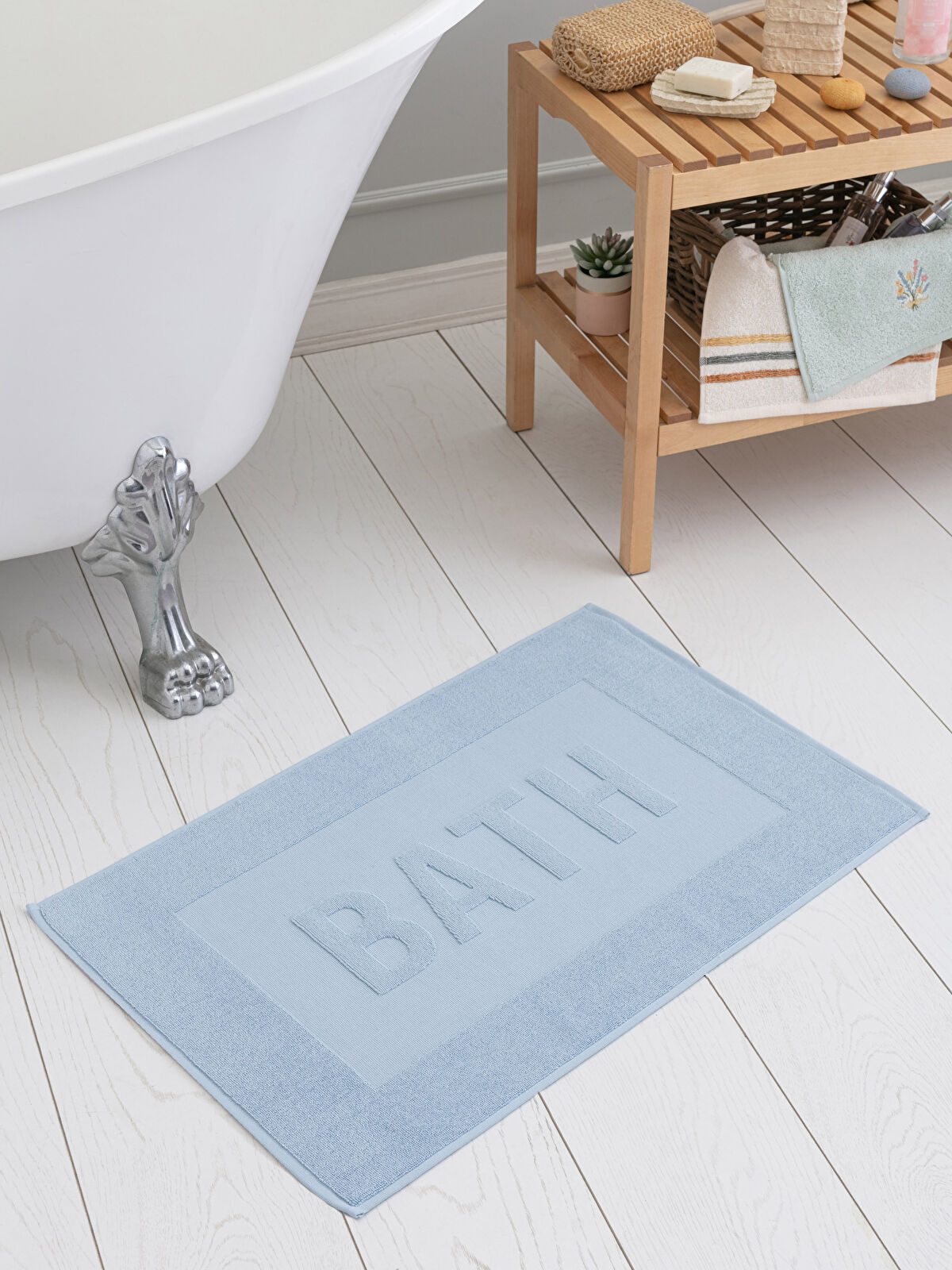 Yazı Desenli Banyo Paspası 50x70 Cm