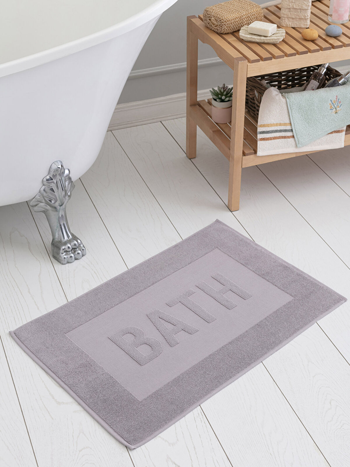 Yazı Desenli Banyo Paspası 50x70 Cm