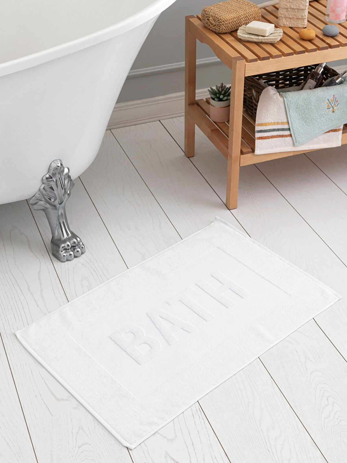 Yazı Desenli Banyo Paspası 50x70 Cm