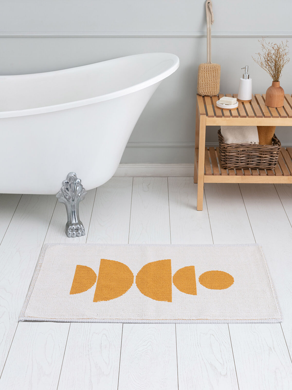 Desenli Banyo Paspası 60x100 Cm