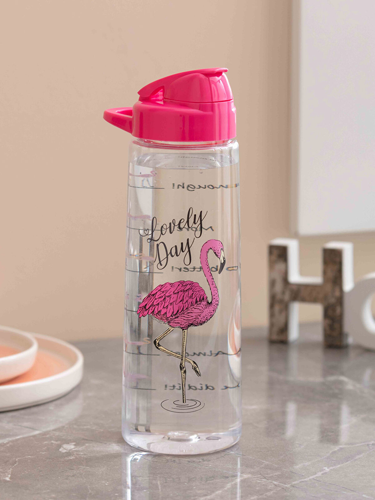 Filamingo Baskılı Kapaklı Kadın Suluk