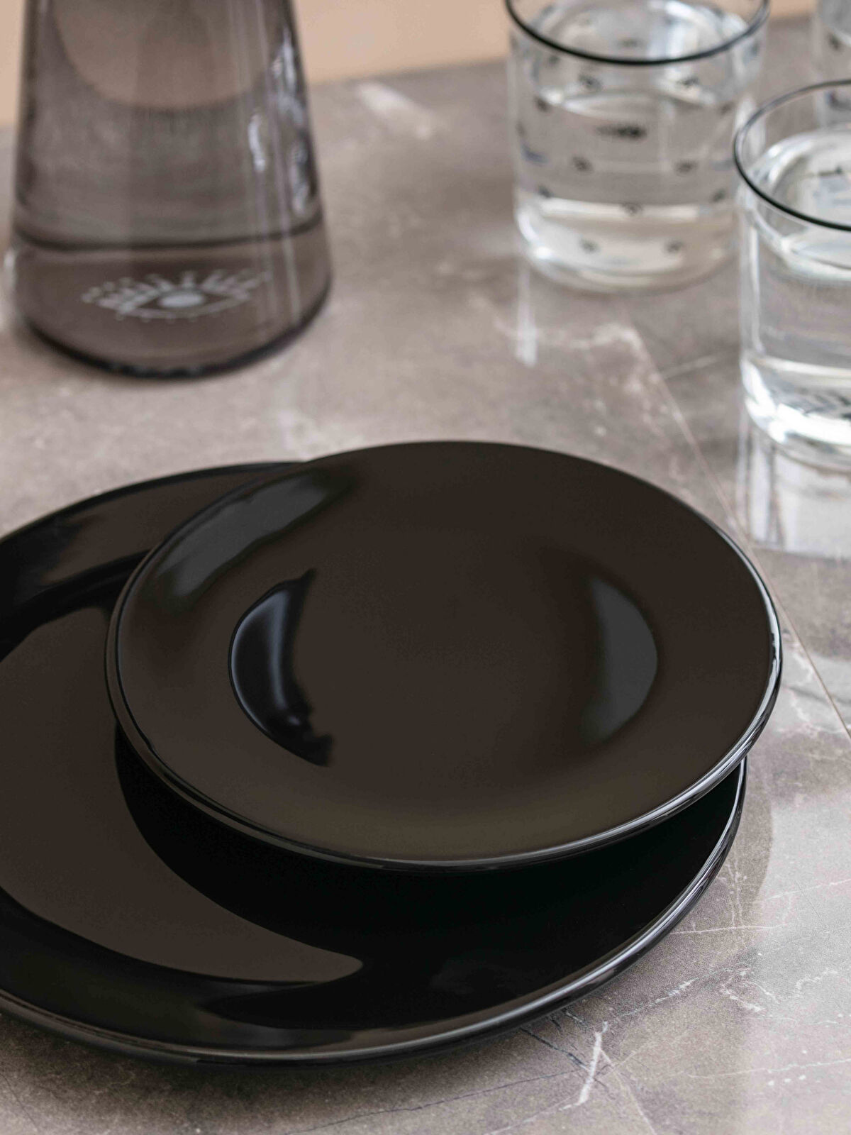 Düz Seramik Pasta Tabağı 19 Cm