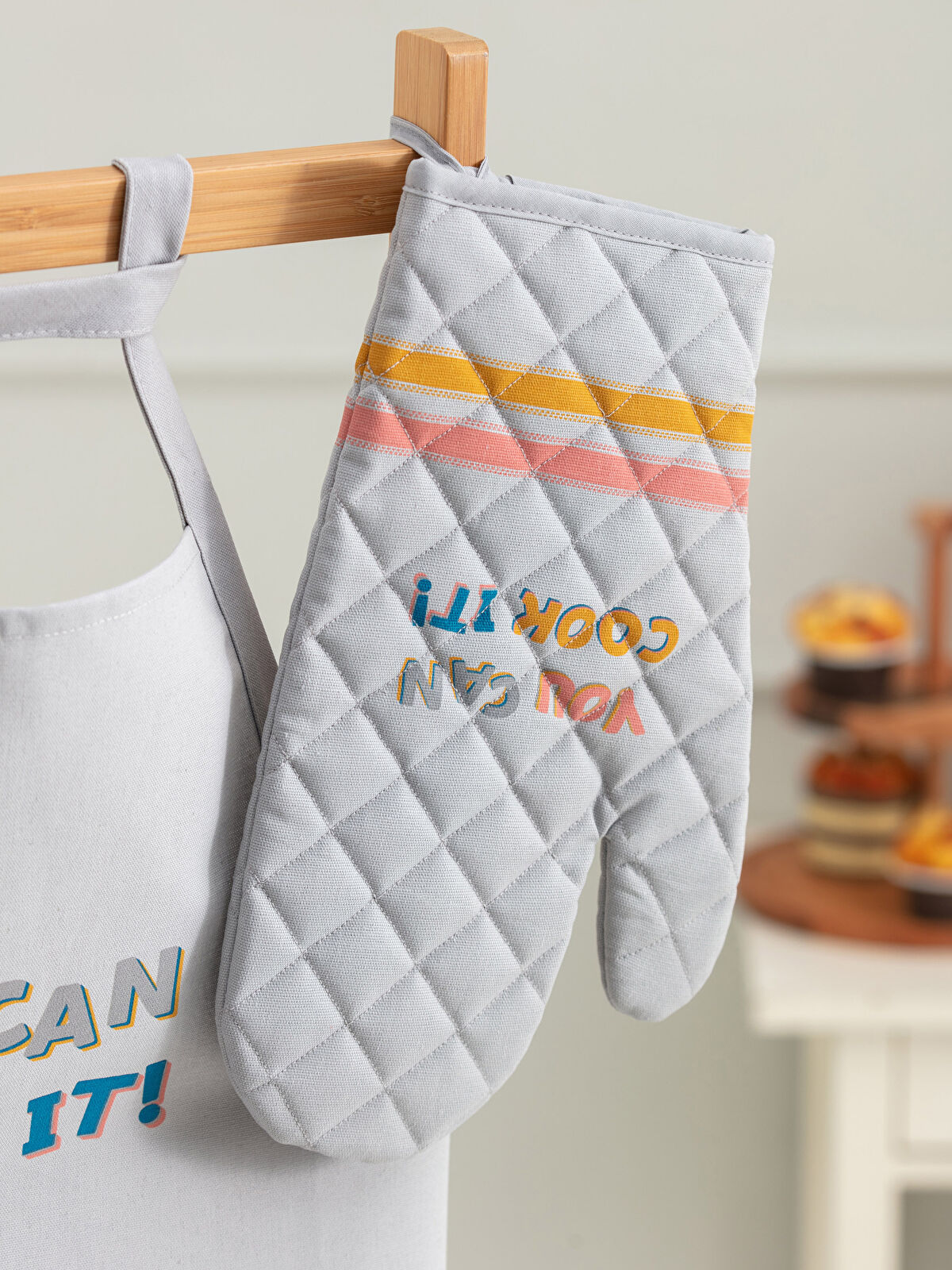 Yazı Baskılı Fırın Eldiveni