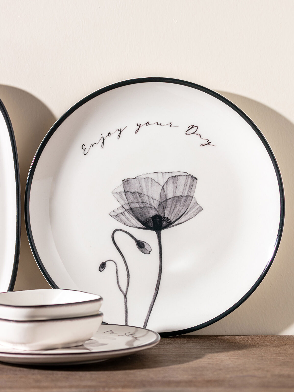 Baskılı Seramik Tabak 26 Cm