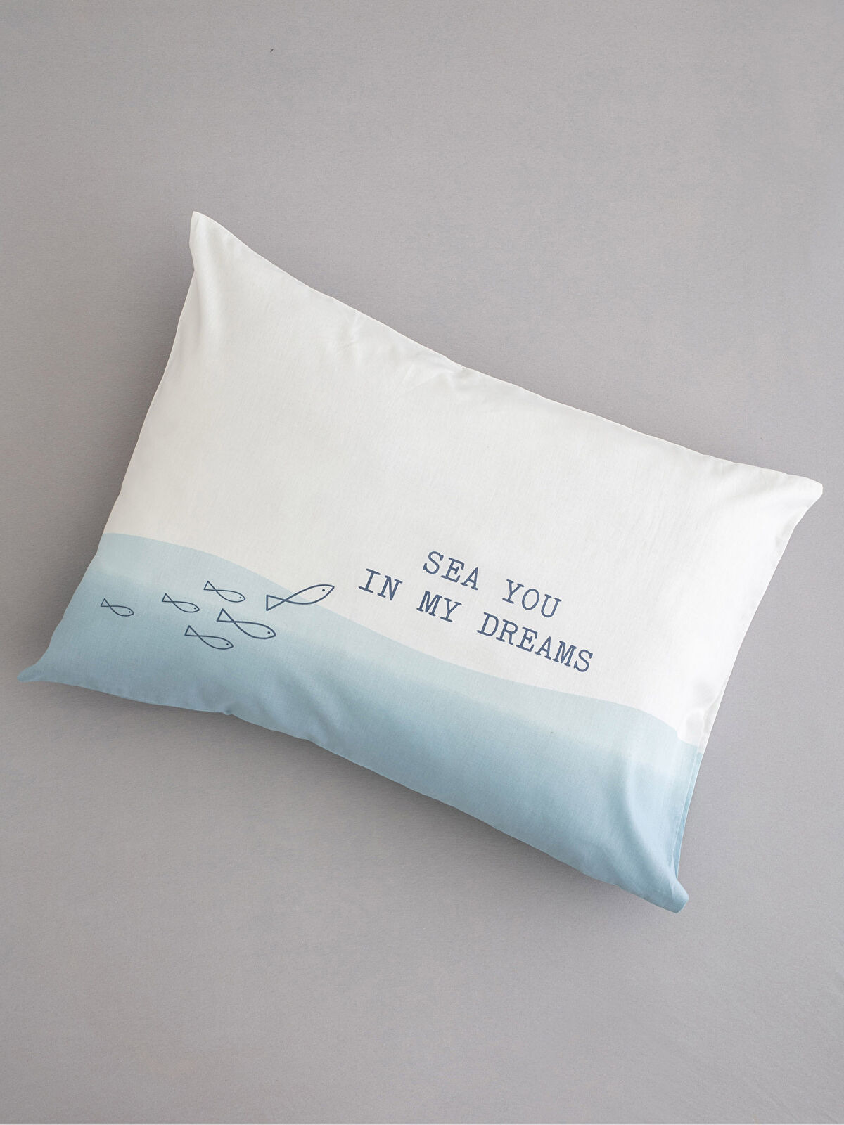 Pamuklu Yazı Baskılı Yastık kılıfı 50x70 Cm