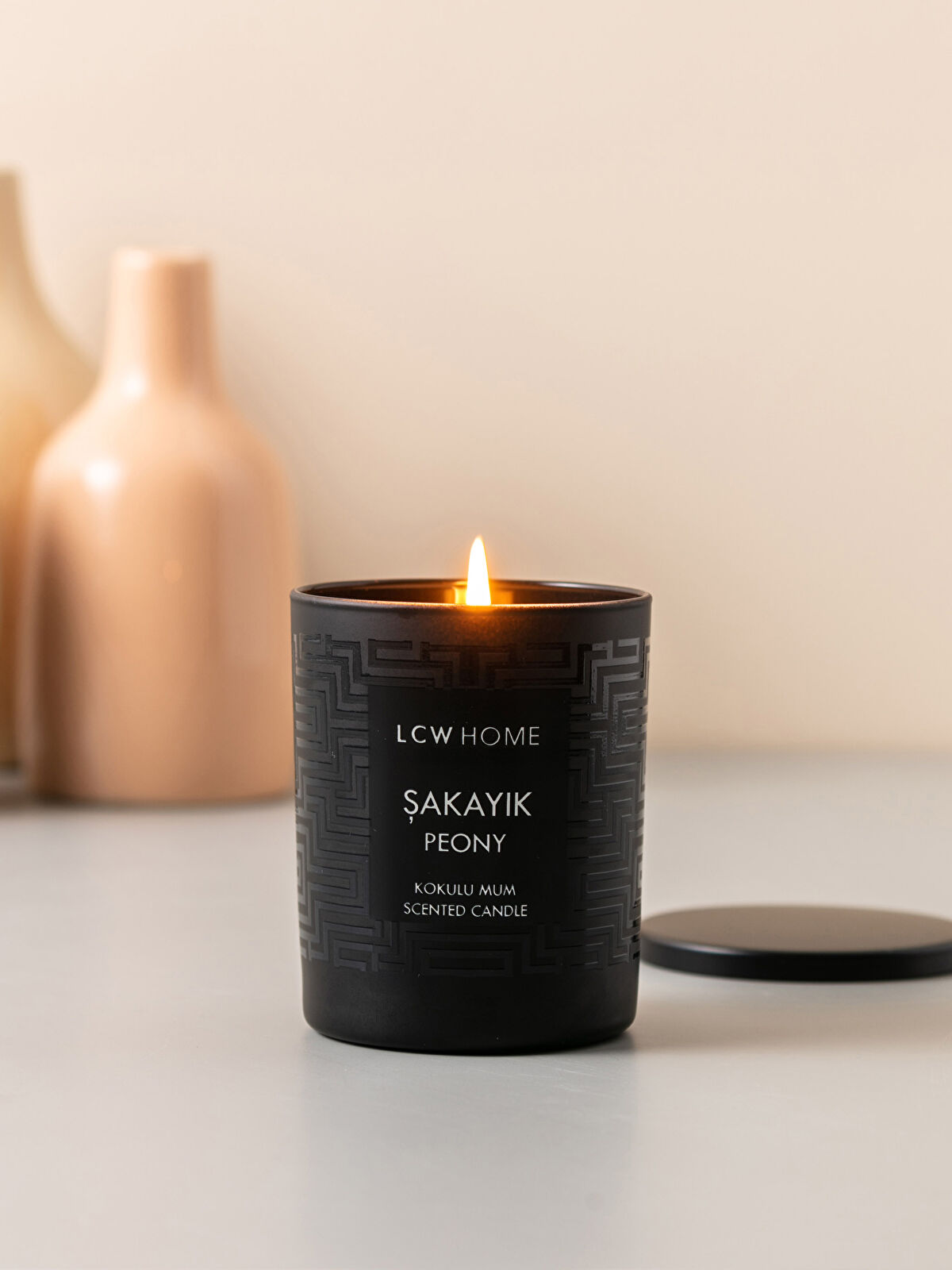 Dekoratif Şakayık Kokulu Mum 190 Gr