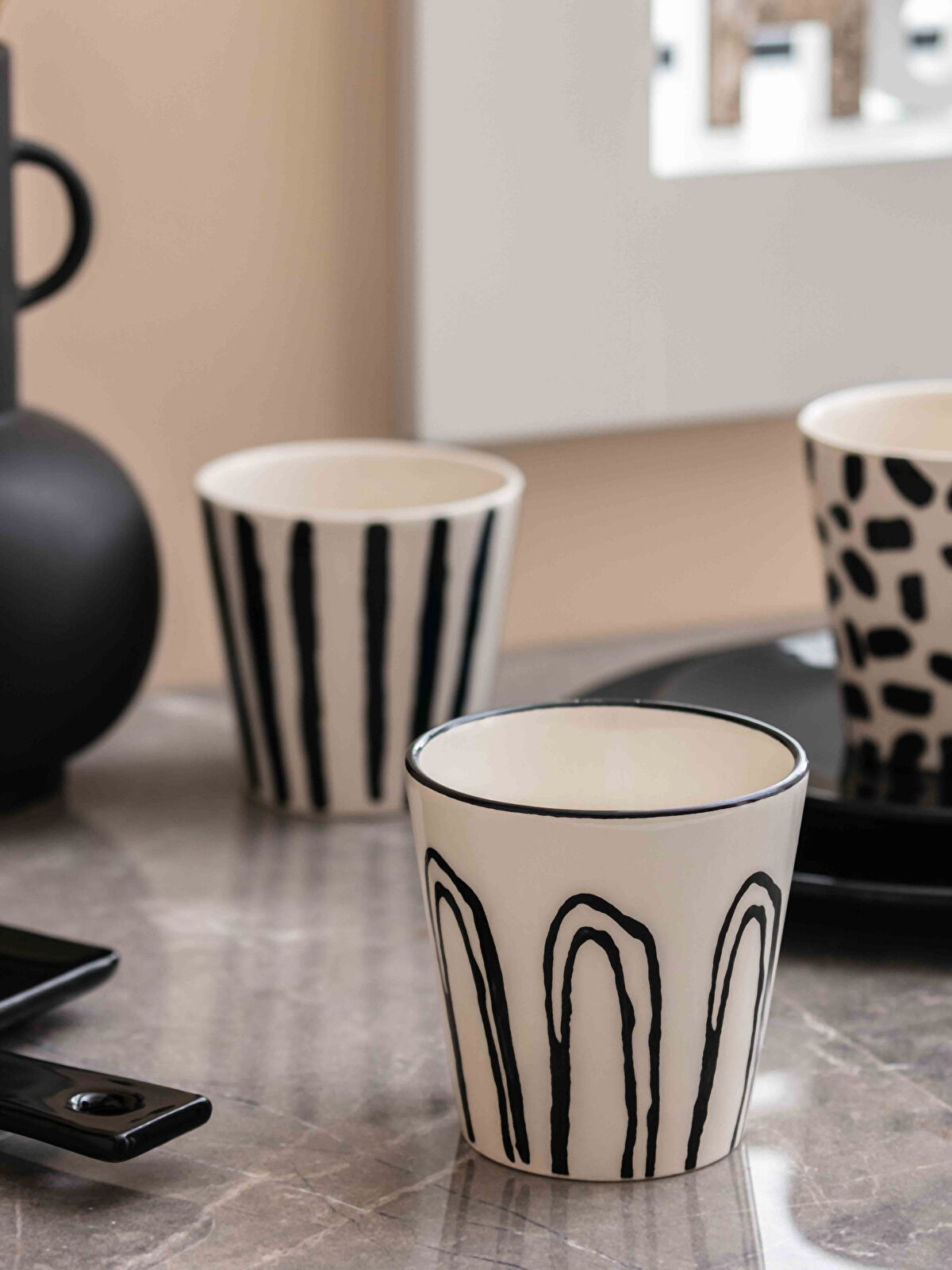 Baskılı Seramik Kupa Bardak 9x9 Cm