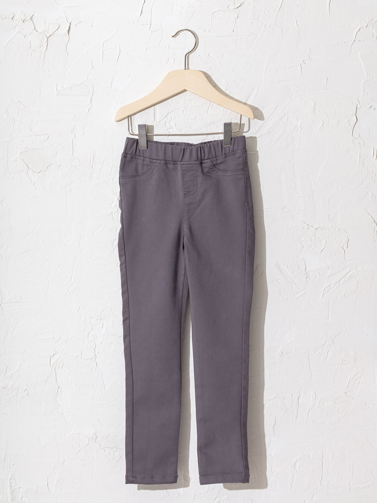 Beli Lastikli Skinny Fit Kız Çocuk Pantolon