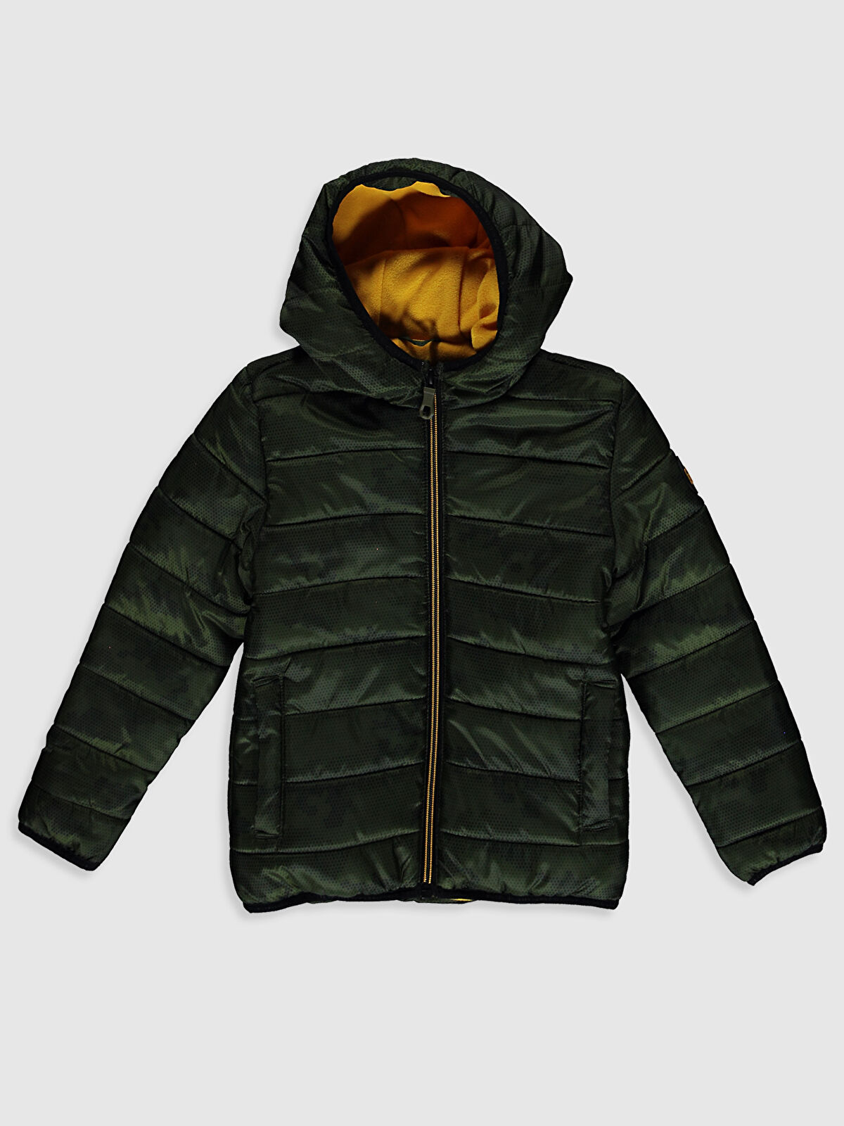 Erkek Çocuk Sabit Kapüşonlu Şişme Mont