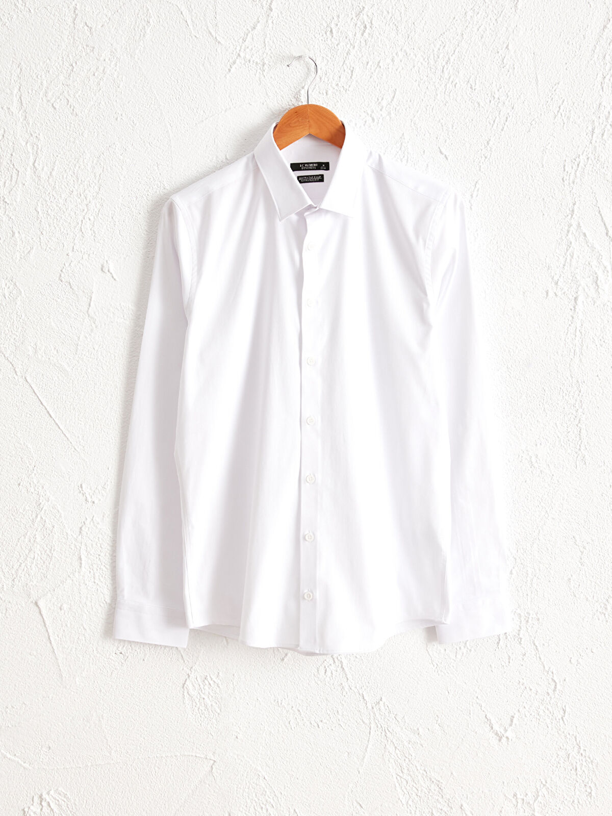 Ekstra Slim Fit Uzun Kollu Poplin Gömlek