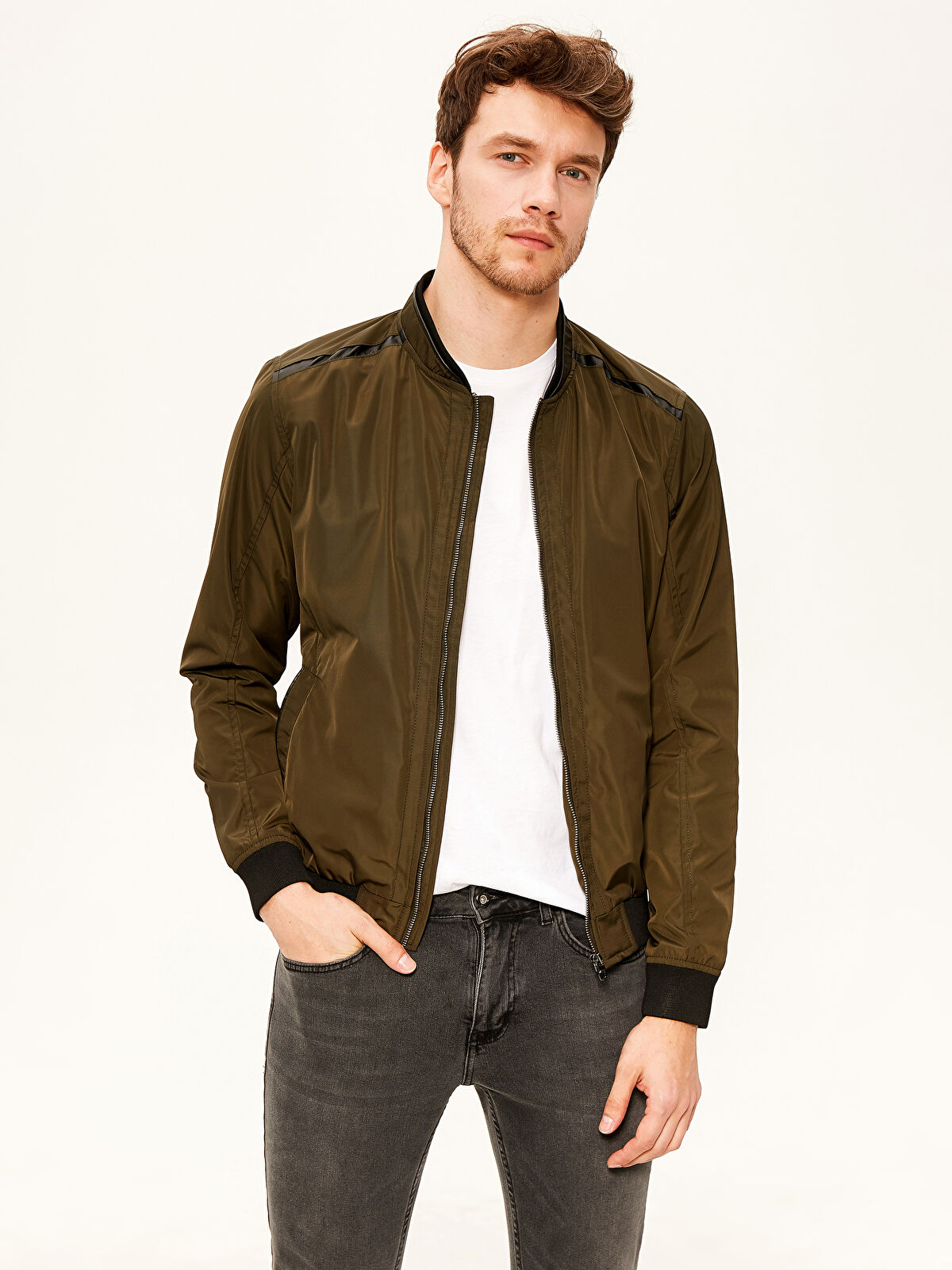 LCW VISION Slim Fit Bomber Erkek Mont