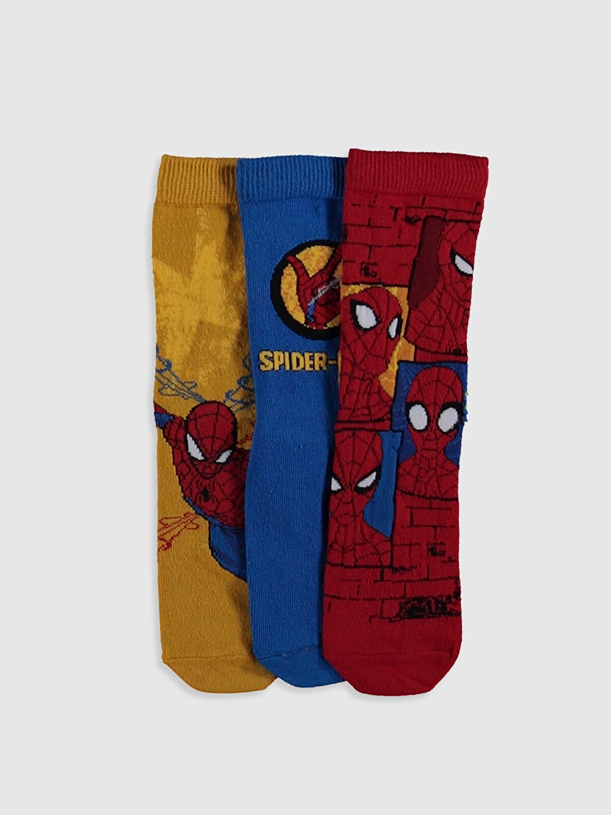 Erkek Çocuk Spiderman Soket Çorap 3'lü