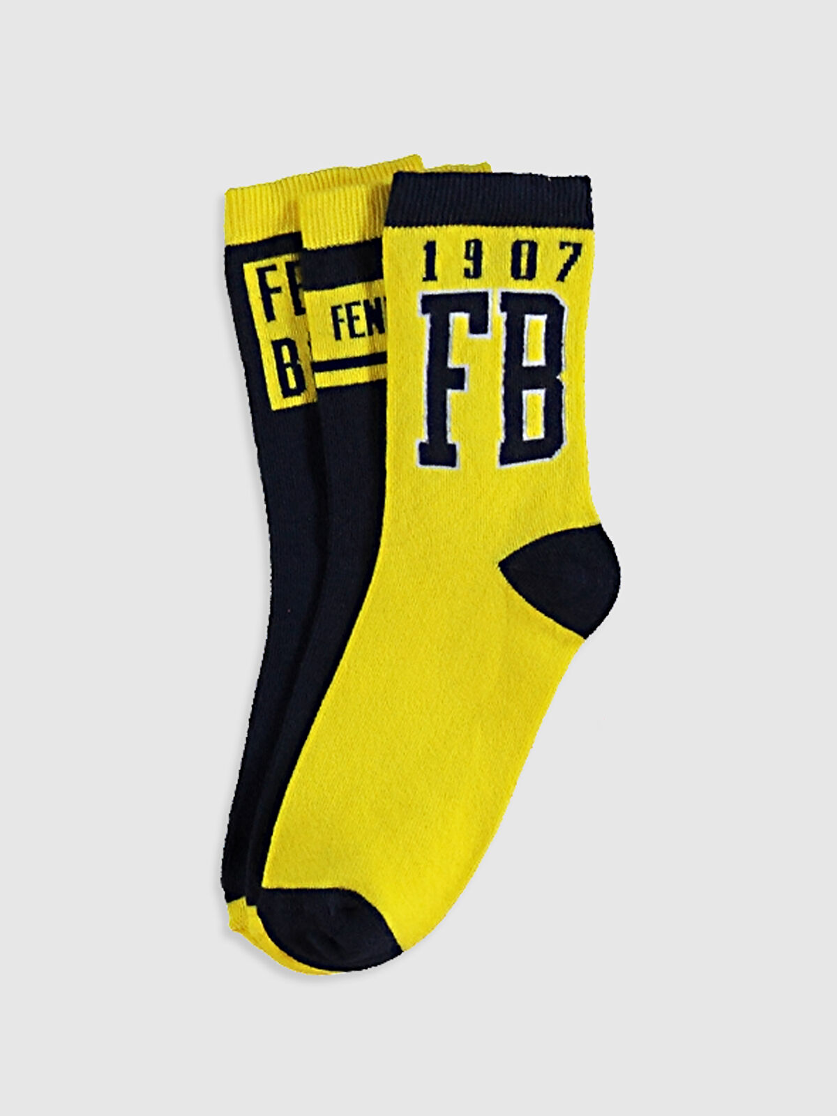 Fenerbahçe Baskılı Erkek Çocuk Taraftar Soket Çorap 3'lü