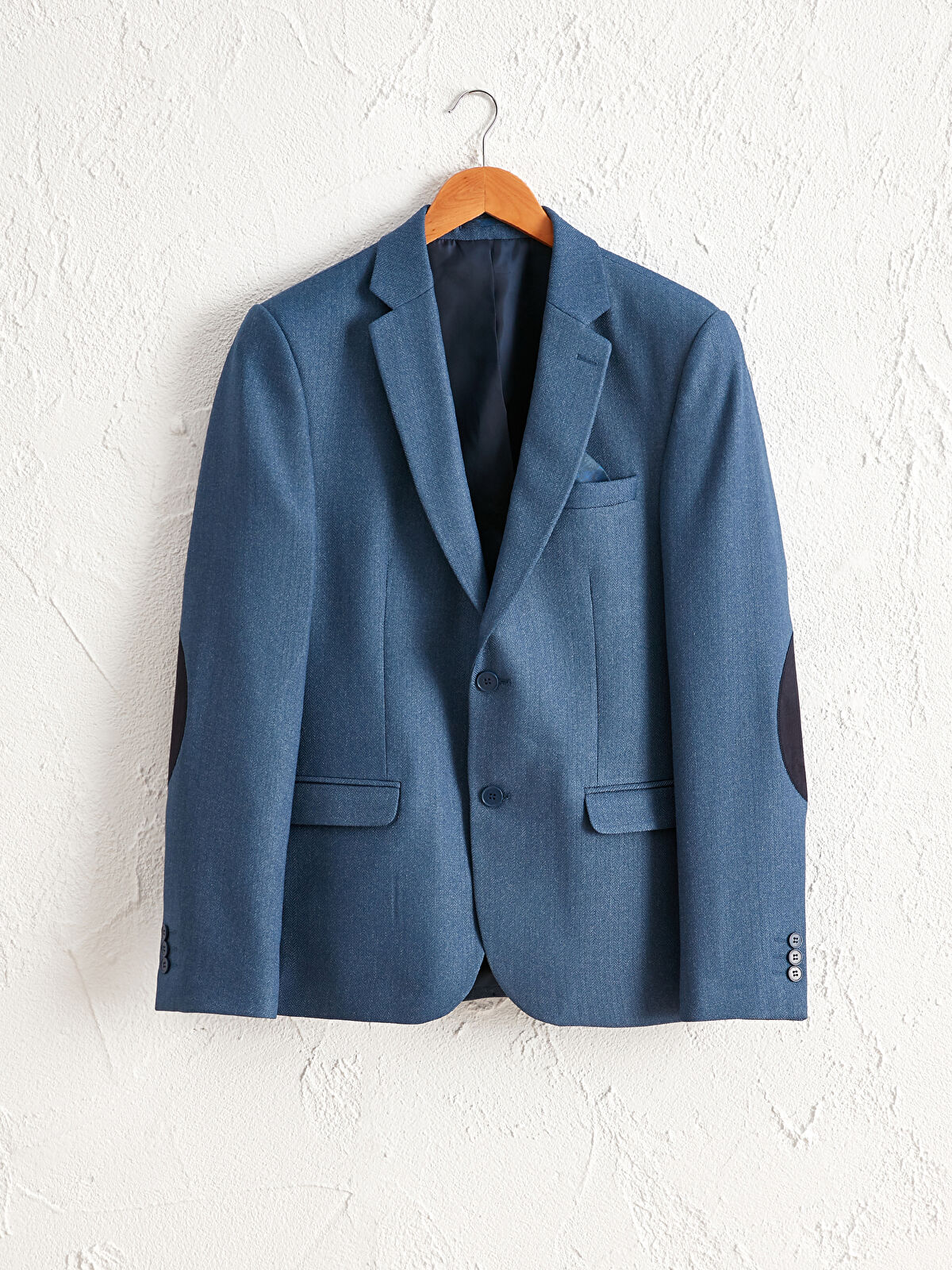 Dar Kalıp Dokulu Blazer Ceket