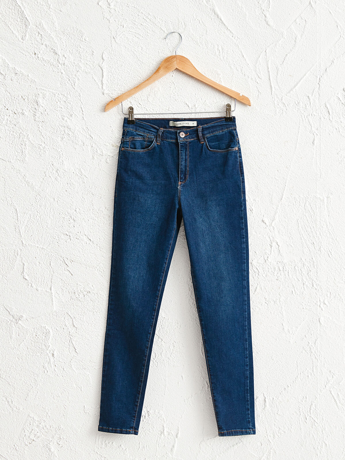 Bilek Boy Düz Paça Jean Pantolon