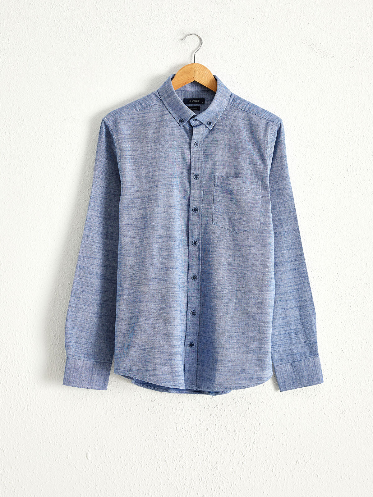 Regular Fit Uzun Kollu Desenli Gömlek