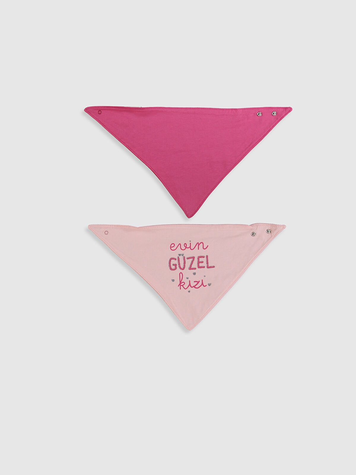 Pamuklu Kız Bebek Mama Önlüğü 2'li