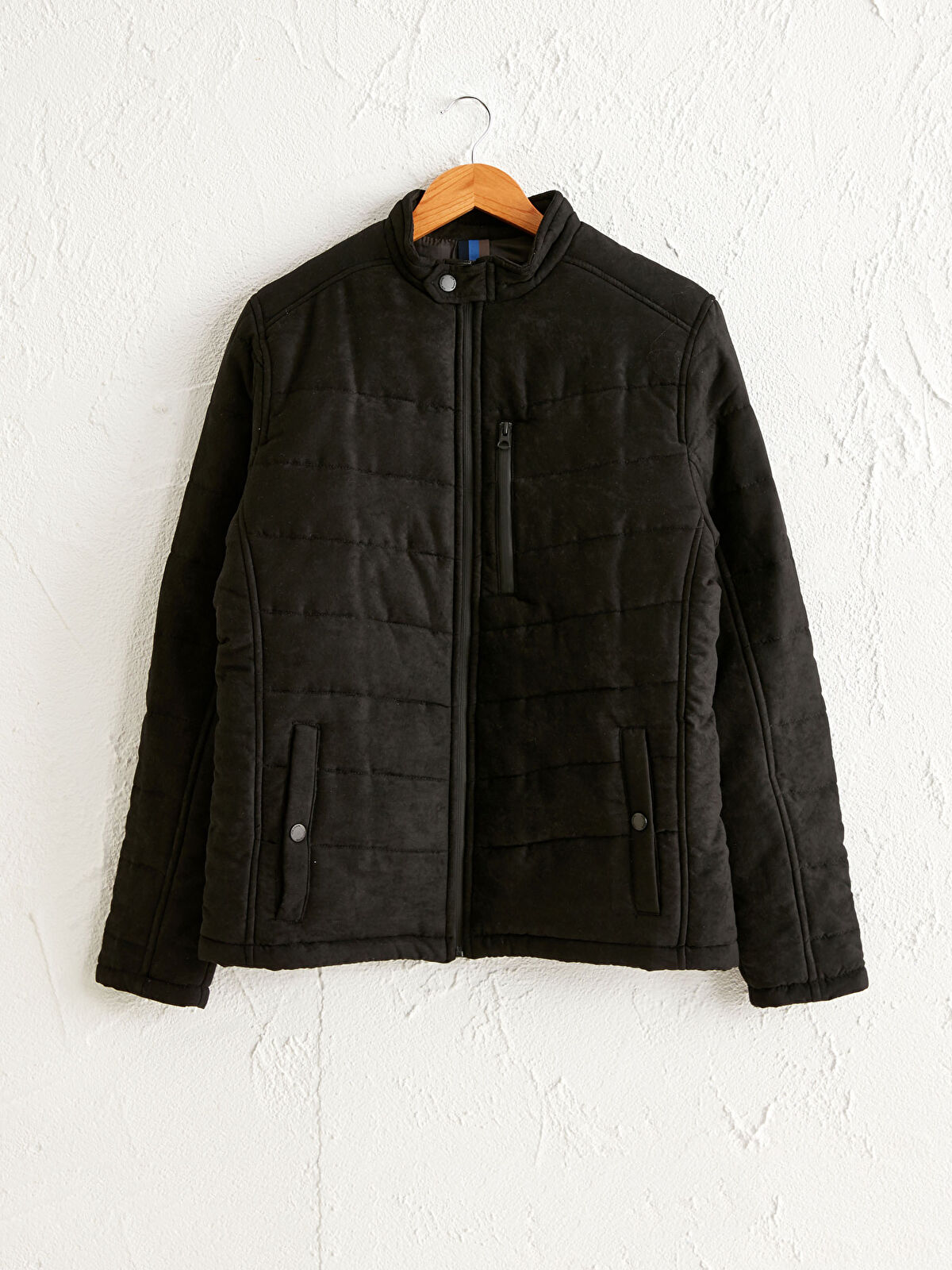 LCW CASUAL Slim Fit Dik Yaka Süet Erkek Mont