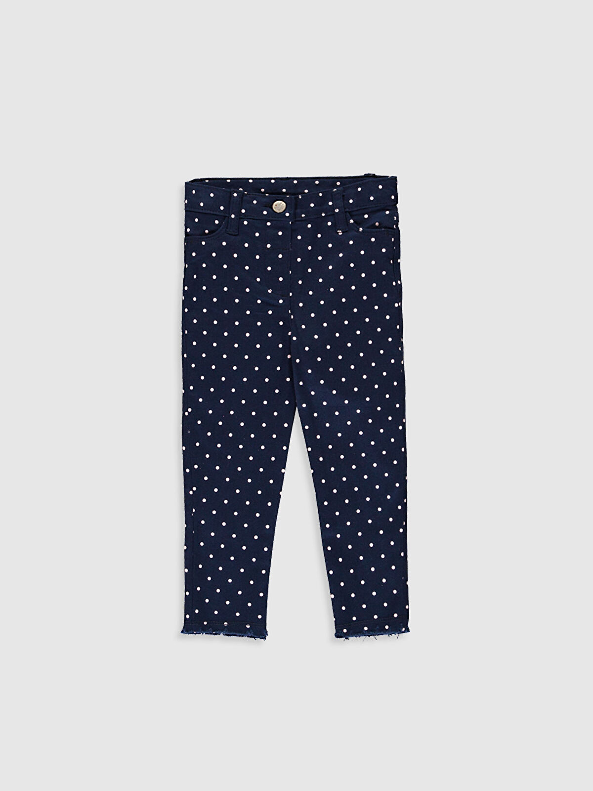 Kız Bebek Puantiyeli Gabardin Pantolon