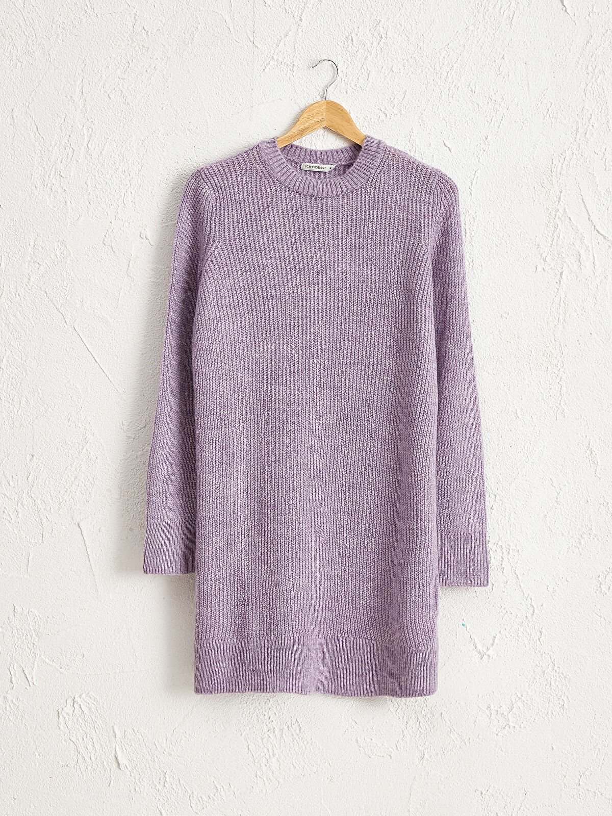 MODEST Uzun Kollu Kadın Triko Salaş Tunik