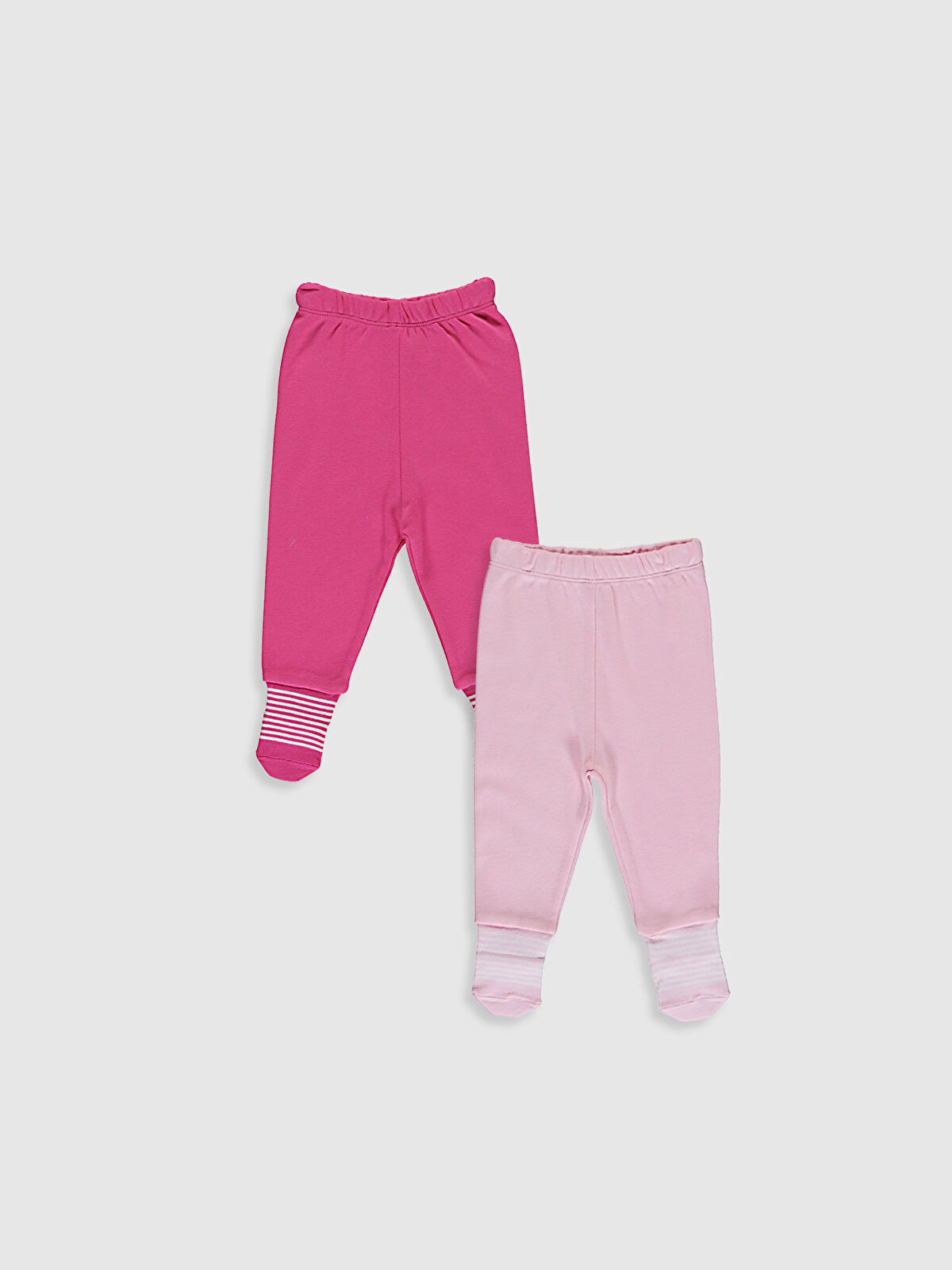 Kız Bebek Çoraplı Pijama Alt 2'li