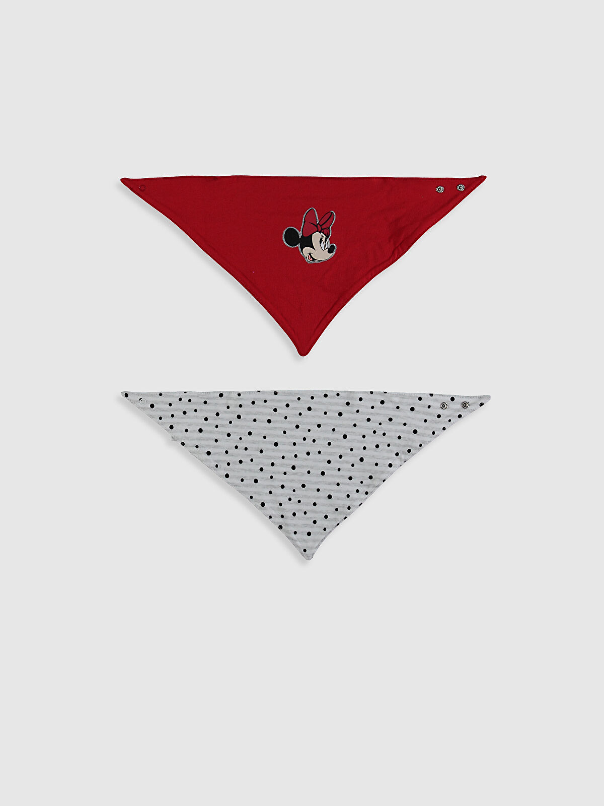 Kız Bebek Minnie Mouse Baskılı Mama Önlüğü 2'li