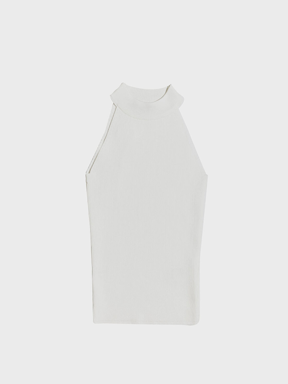 Halter Yaka Triko Bluz