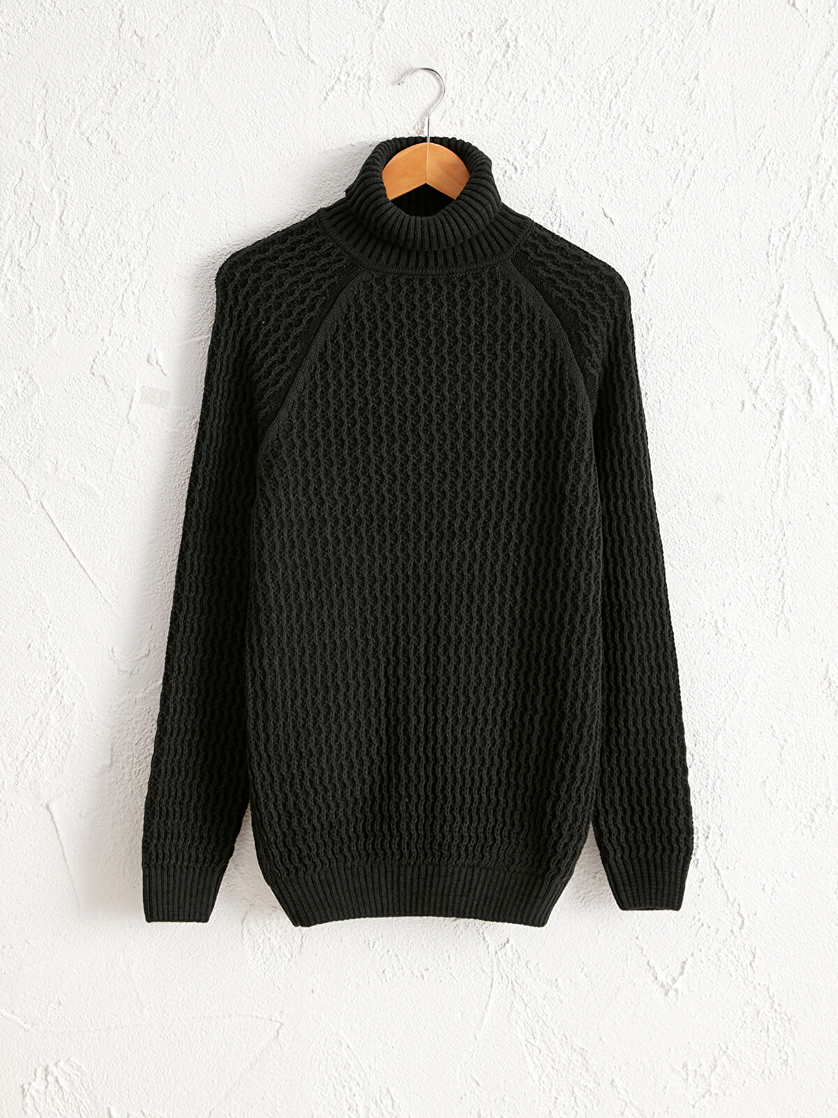 Standart Kalıp Balıkçı Yaka Kalın Triko Kazak