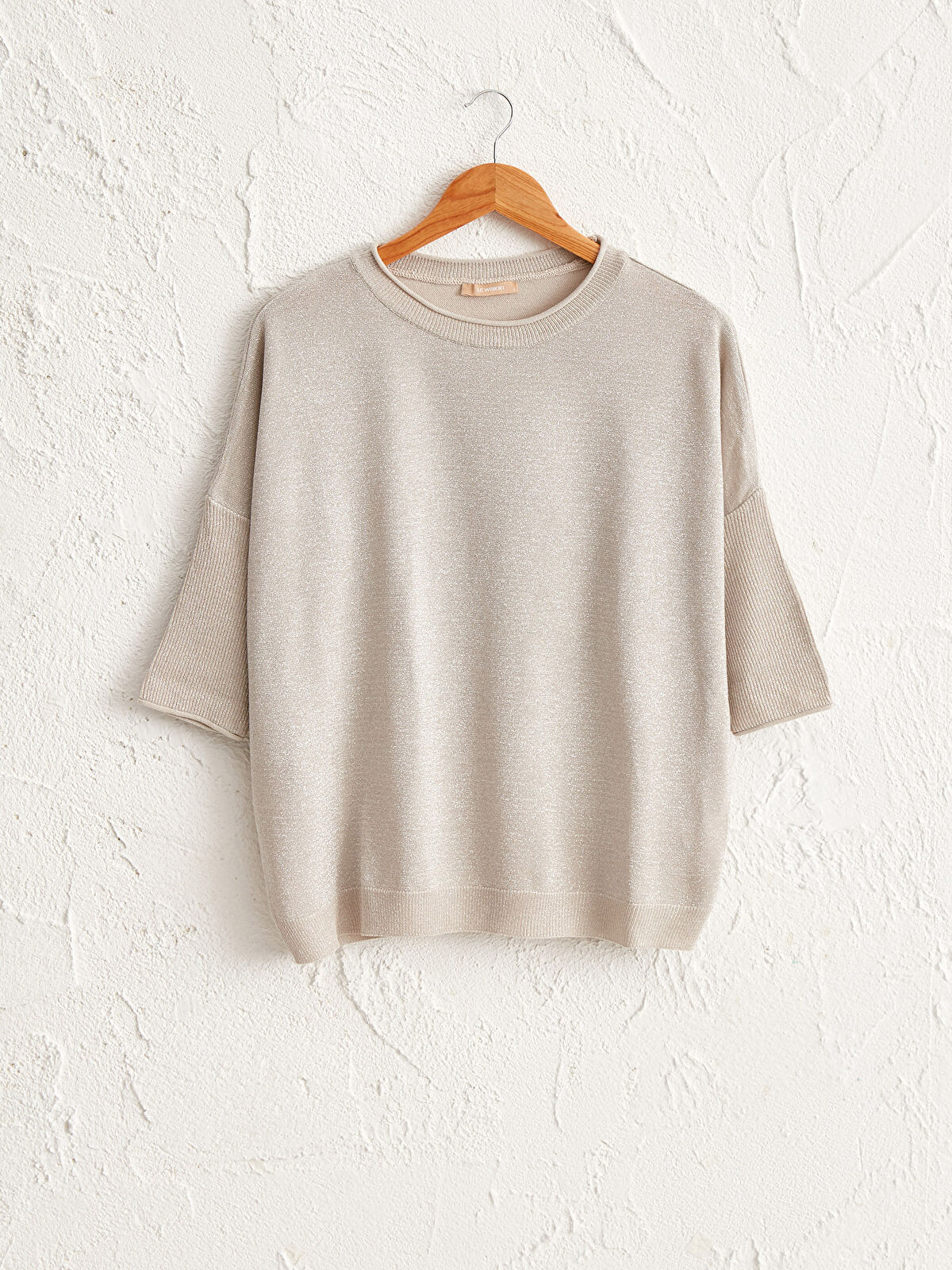 Parlak Görünümlü İnce Triko Kazak