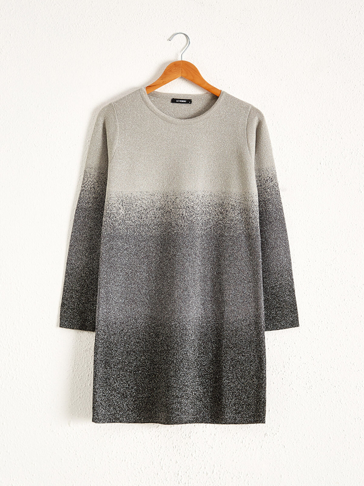 Desenli Işıltılı Triko Tunik