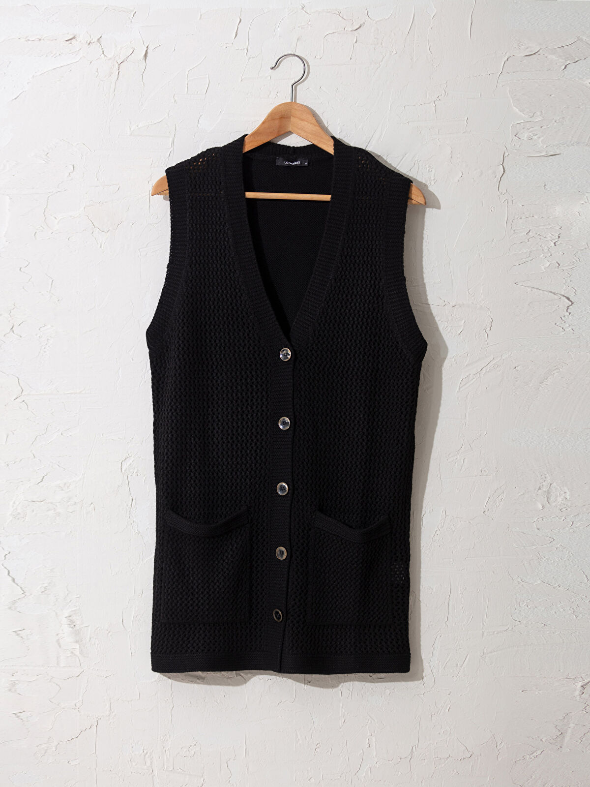 Cepli Kalın Triko Yelek