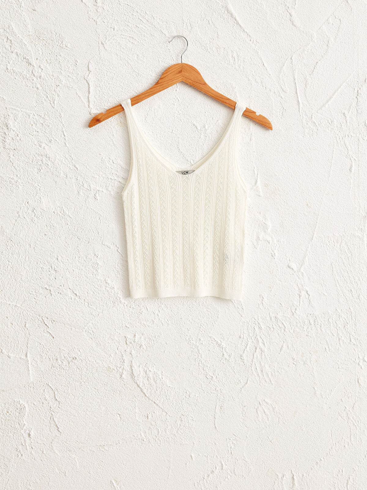 Kendinden Desenli Triko Bluz