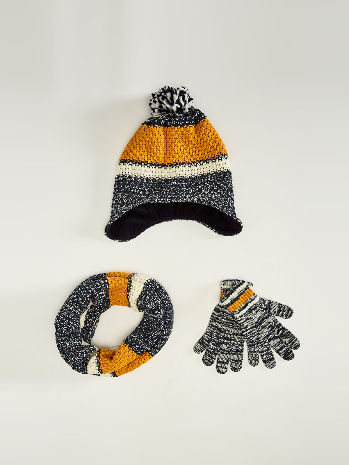 Erkek Çocuk Bere,Kaşkol ve Eldiven