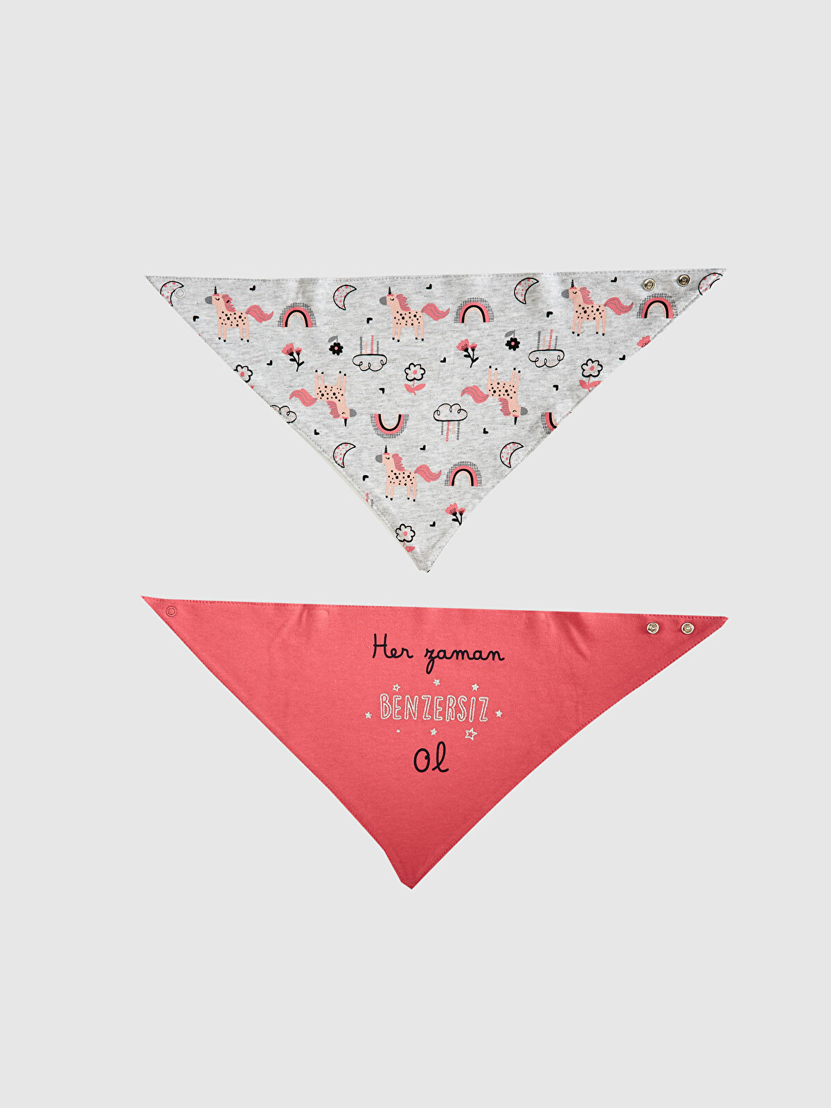 Kız Bebek Mama Önlüğü 2'li