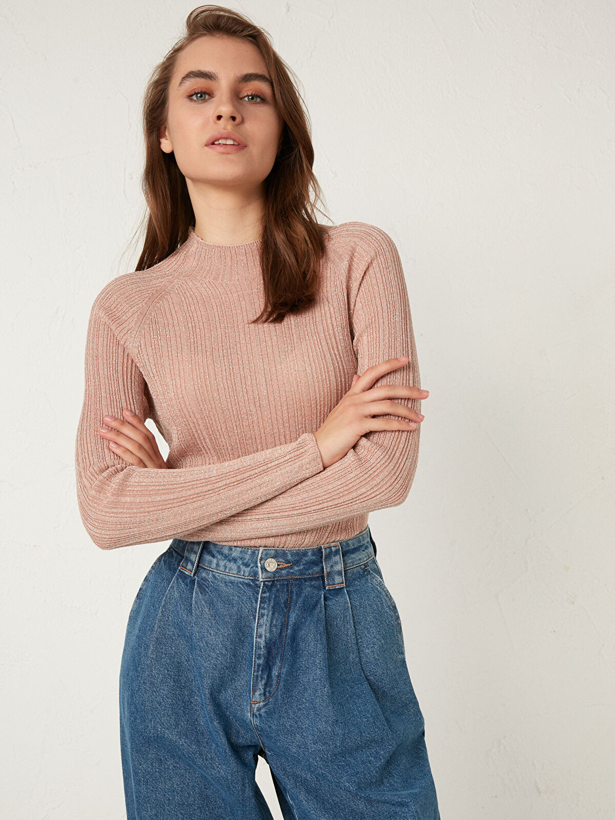 Balıkçı Yaka İnce Triko Kazak