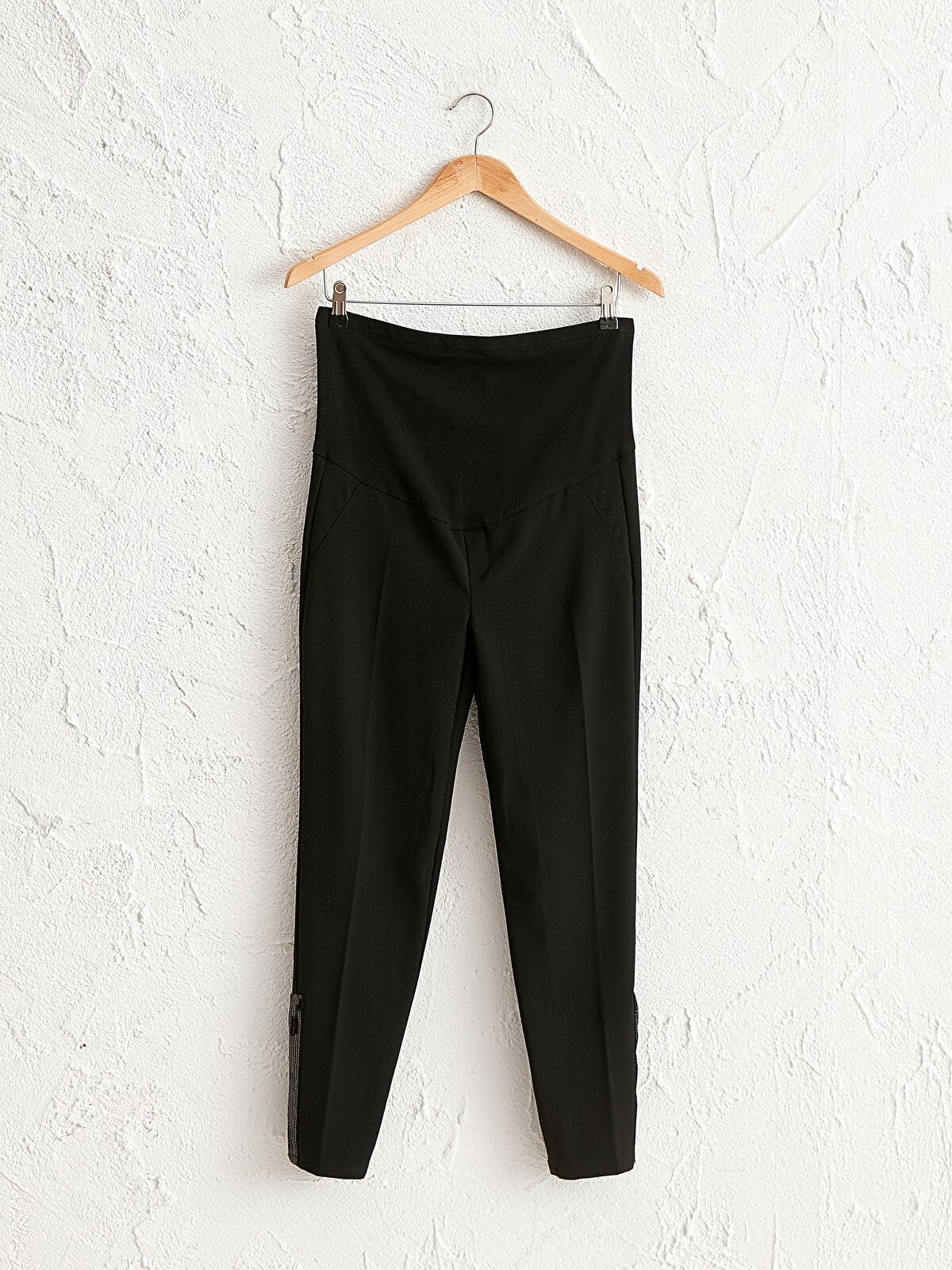 Paçaları Pul İşlemeli Hamile Pantolon