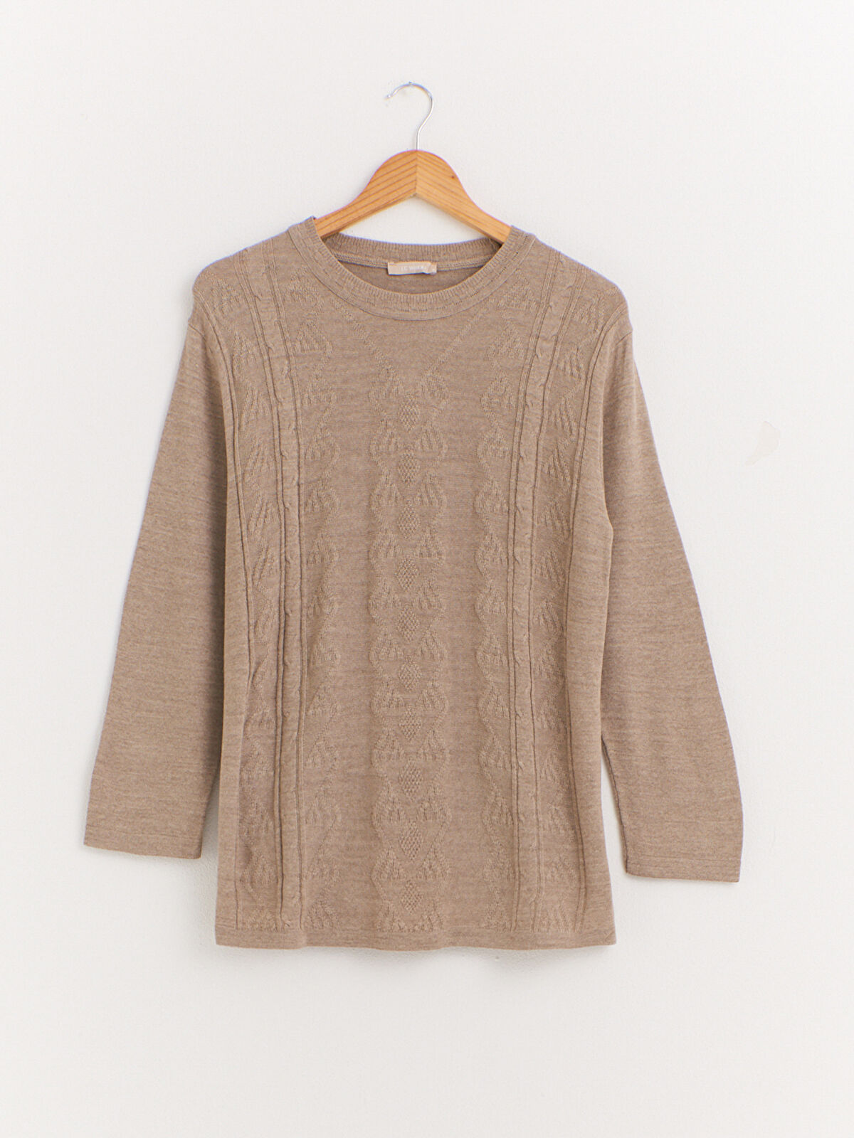 Bisiklet Yaka Akrilik Triko Kazak