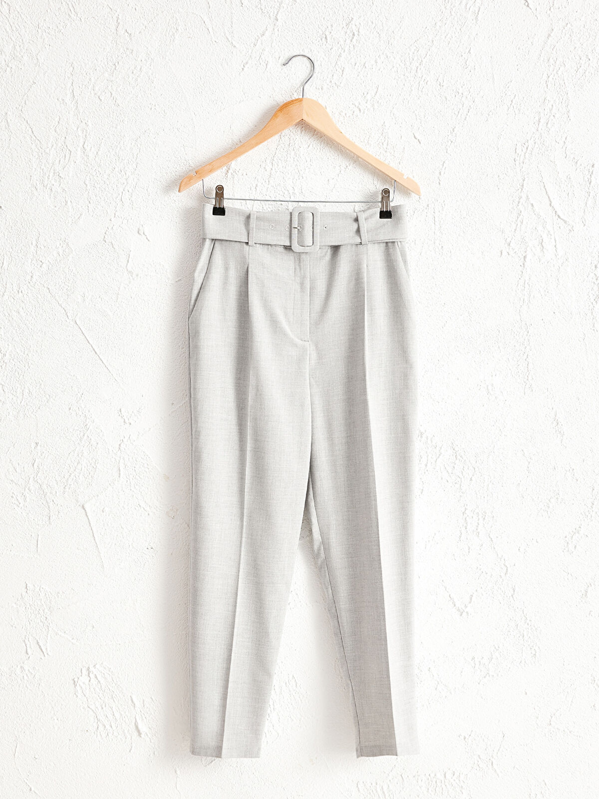 Bilek Boy Kemerli Havuç Pantolon