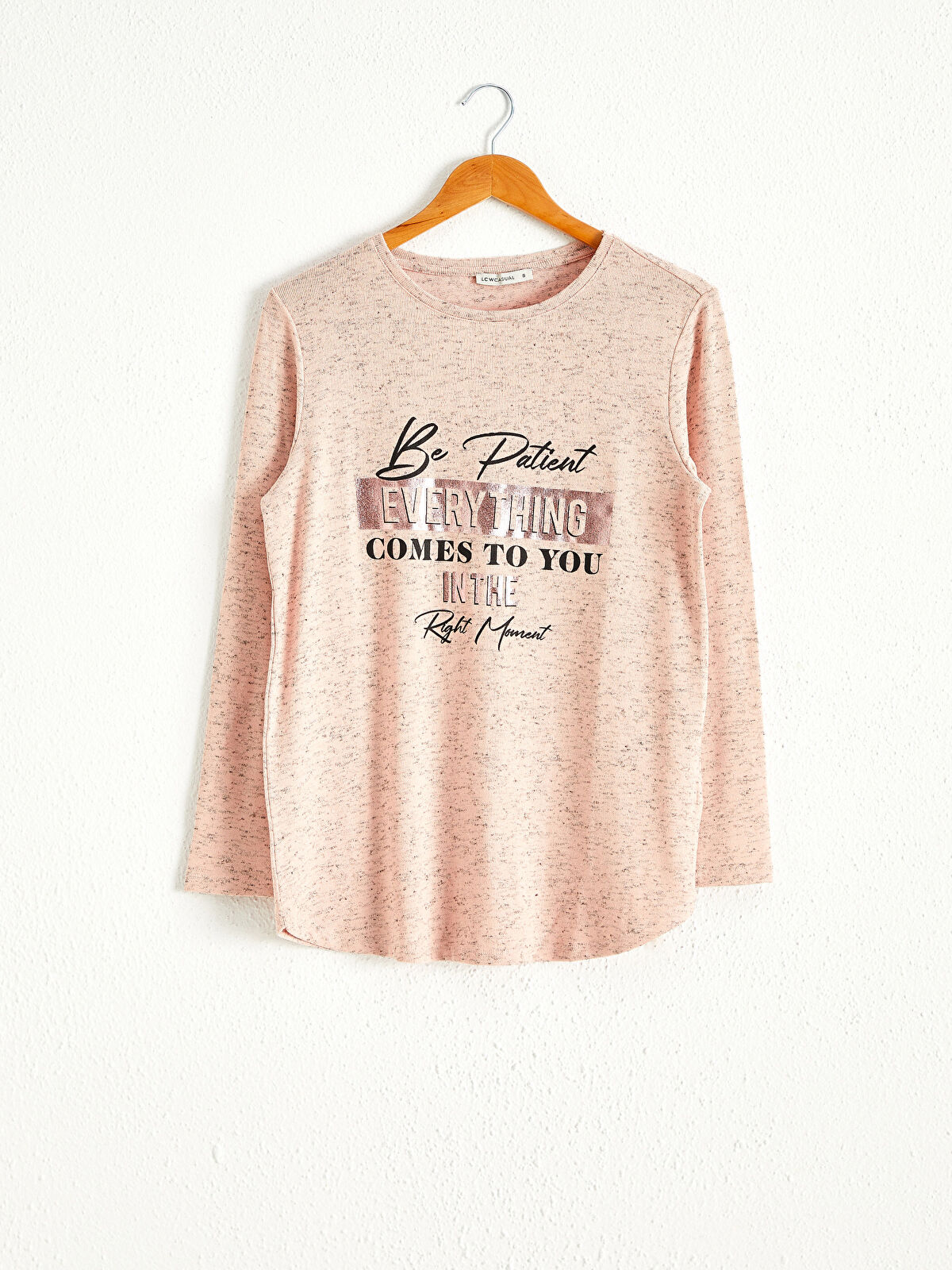 Işıltılı Yazı Baskılı Tişört